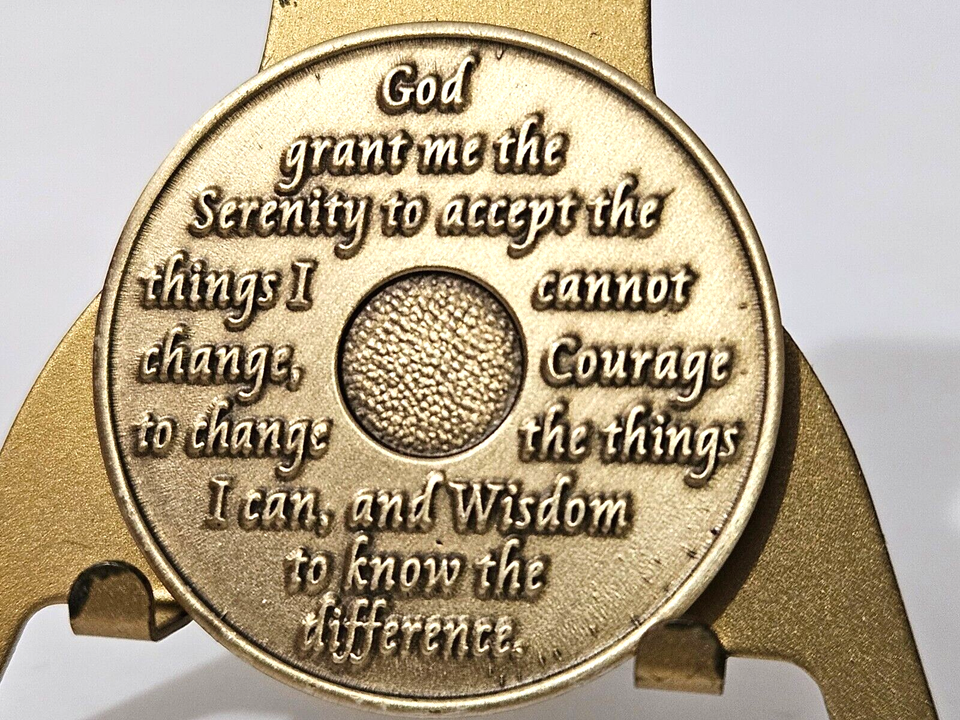 Alcoholic 7 Year Recovery Bronze Chip Medallion Coin Medal Token AA ...