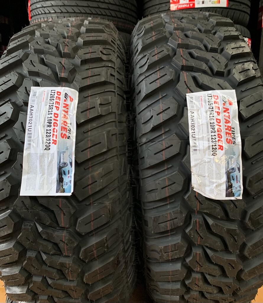 2 x LT265/75R16 10PR ANTARES M/T DEEP DIGGER 123/120Q ALL TERRAIN ...