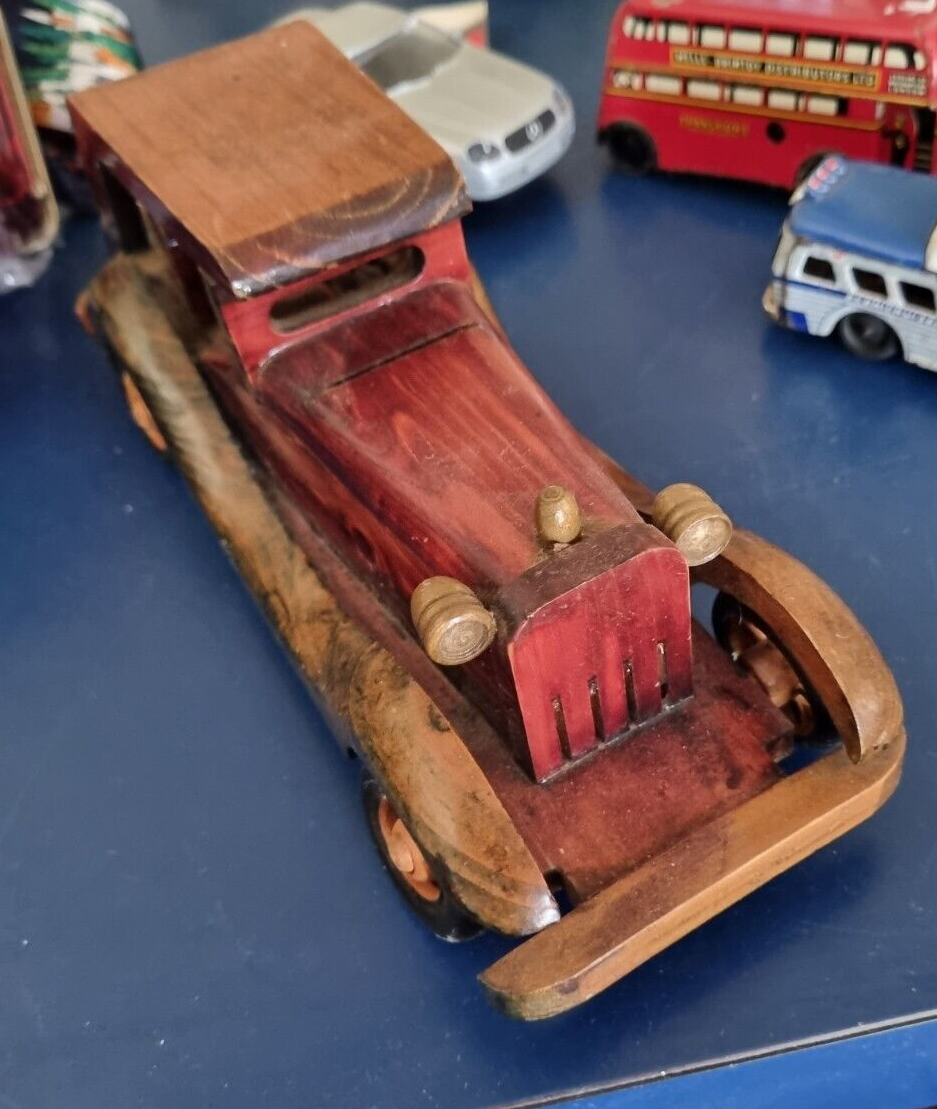 Vintage Wooden Toy Car | eBay Australia