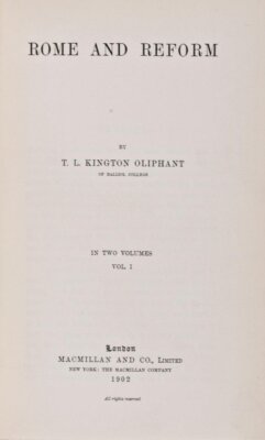Rome and Reform. (COMPLETE 2 VOLUME SET) | eBay