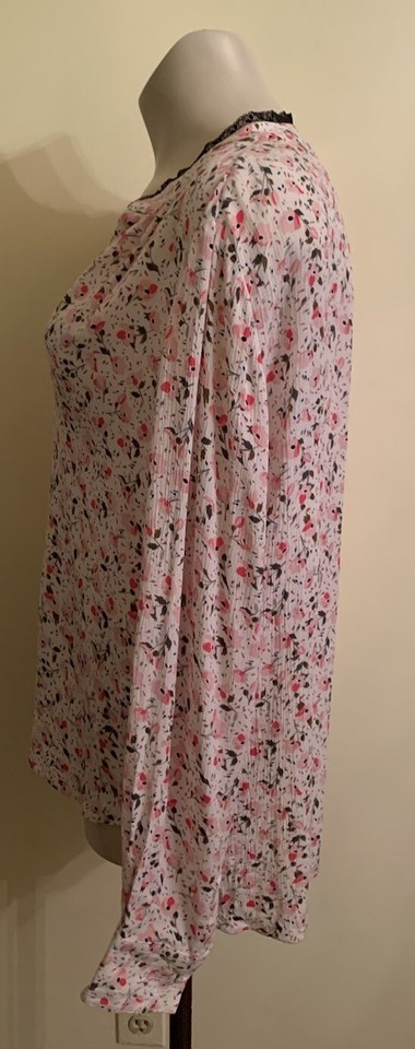 Zadig & Voltaire Womens Medium Tink Bohemian Long Sleeve Top Pink ...