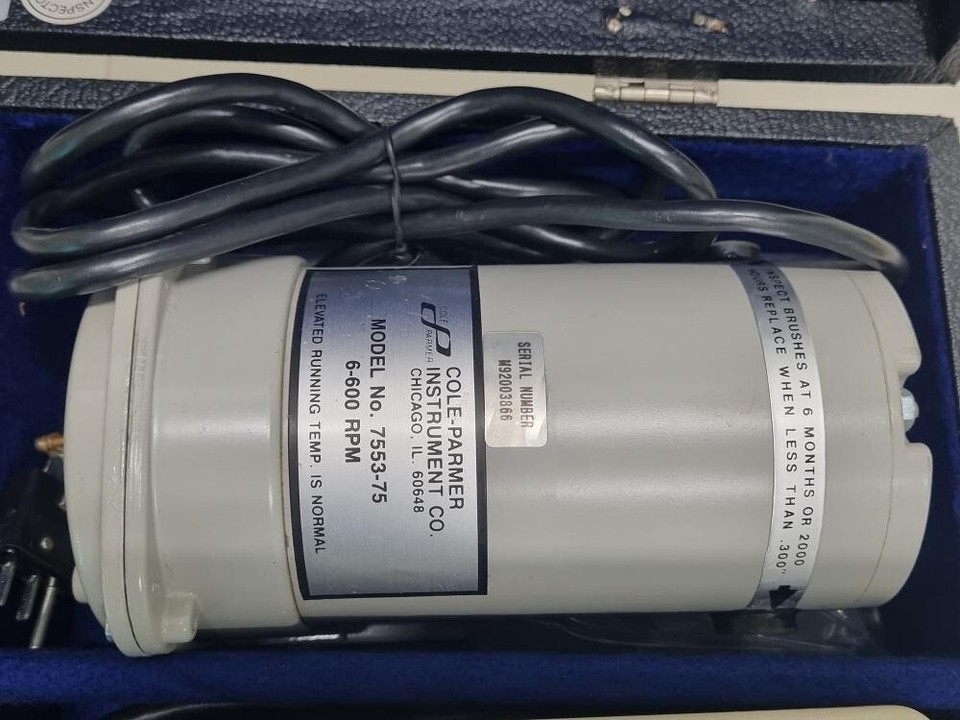 Cole Parmer Masterflex 7553-75 Pump Drive 6-600RPM | eBay
