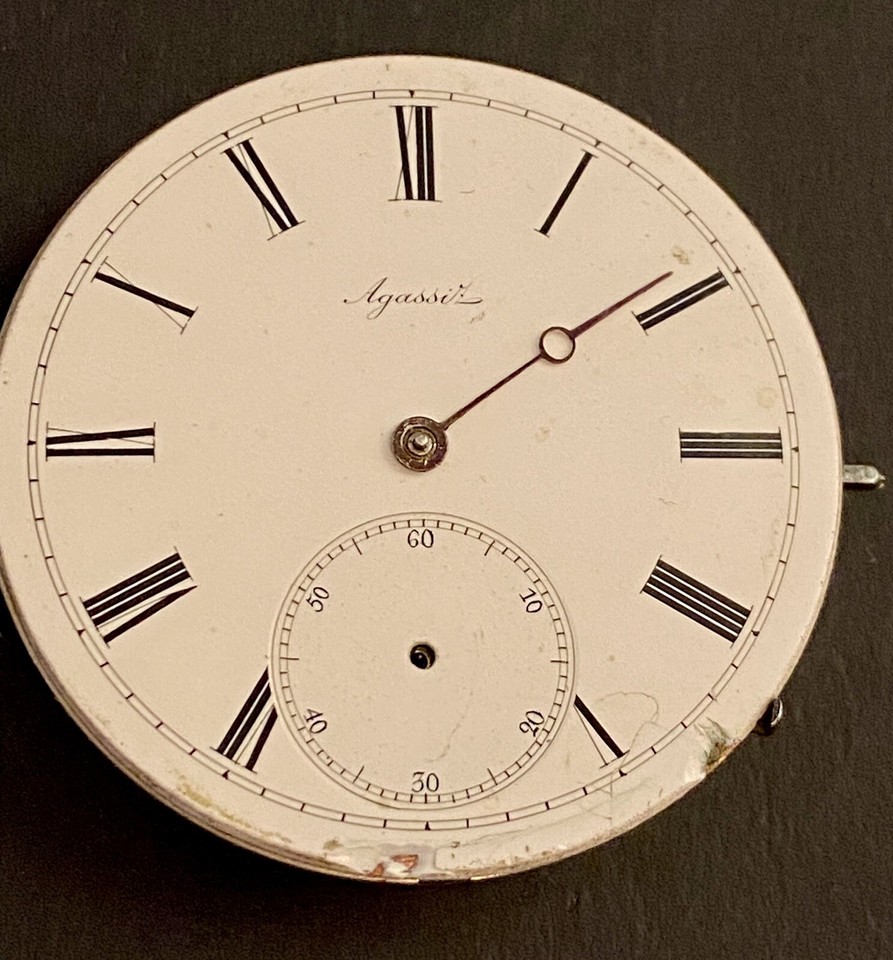 Agassiz Vintage Pocket Watch Movement 43mm | eBay