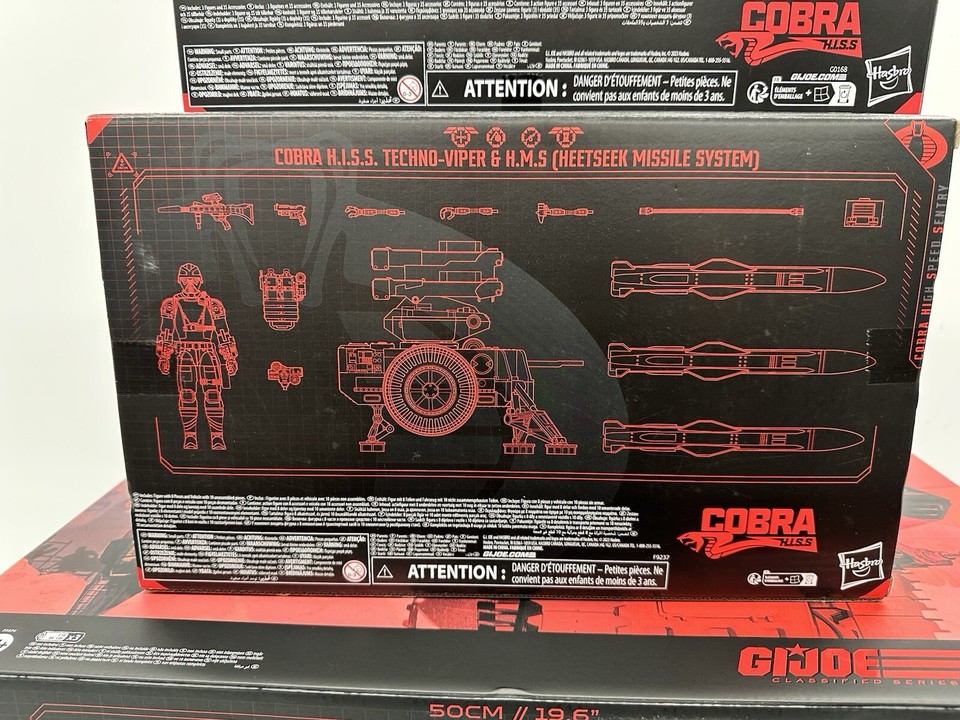 GI Joe Classified Haslab Cobra HISS Tank + 788 Fire Team, Techno Viper ...
