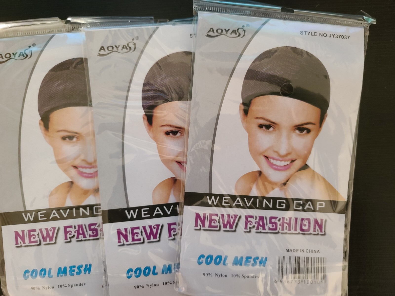 New Fashion JY37037 3 Pack Cool Mesh Weaving Cap Wig One Size Fits Most ...