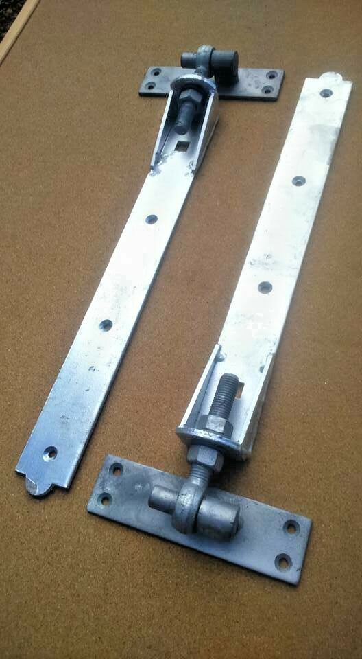 Adjustable hook and band hinges wooden gates fencing driveway gates ...