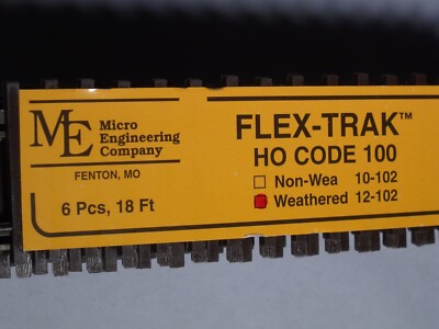 Micro- Engineering 12-102 Flex Track HO Code 100 WEATHERED BIGDISCOUNTTRAINS | eBay