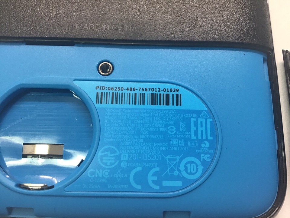 Microsoft 1558 Sculpt Ergonomic Bluetooth Number Keypad Takes CR2430 ...