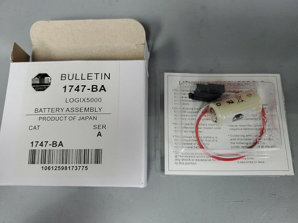 10 Pack Brand New Allen Bradley 1747-BA, B9650T PLC Battery SLC Lithium ...