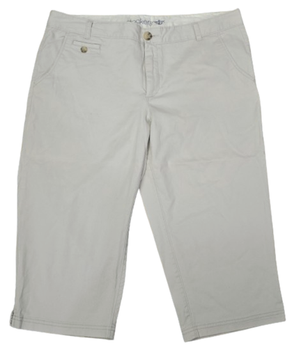 DOCKERS White Knee Length Capris Pants or Long Bermuda Shorts Size 16 ...