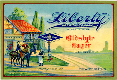 Pre-Pro 11oz Liberty Brewing - Oldstyle Lager Beer Bottle Label ...