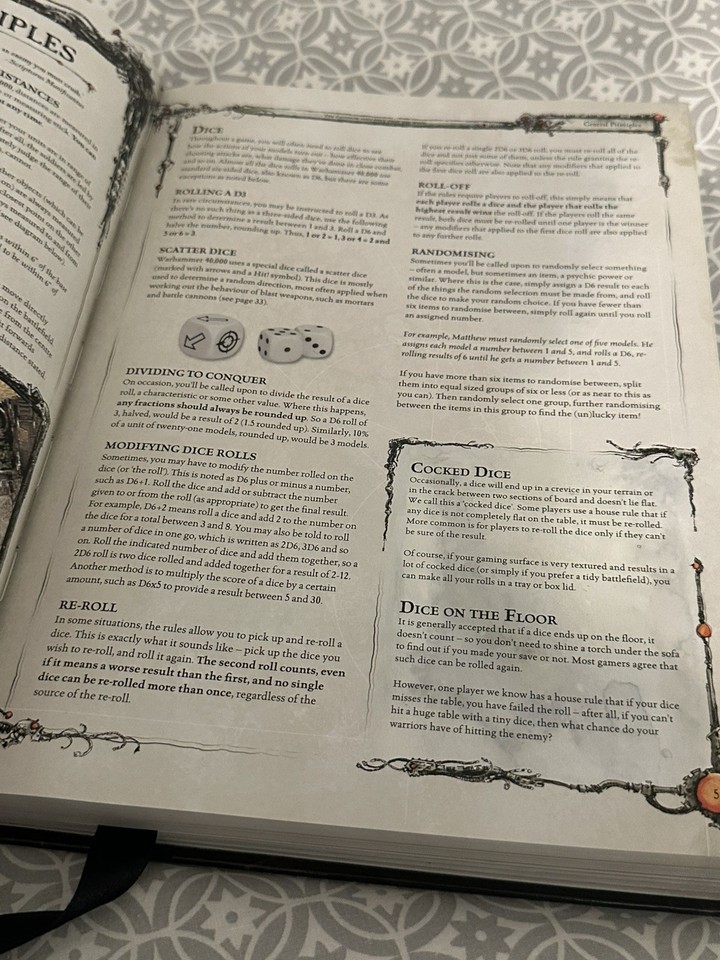 Warhammer 40k 40000 Rule Book 6th Edition VGC Hardback 2012 Games ...