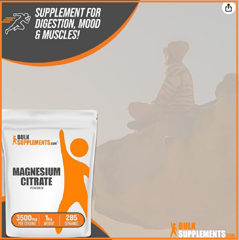 BulkSupplements Magnesium Citrate Powder 1kg - 3.5g Per Serving | eBay