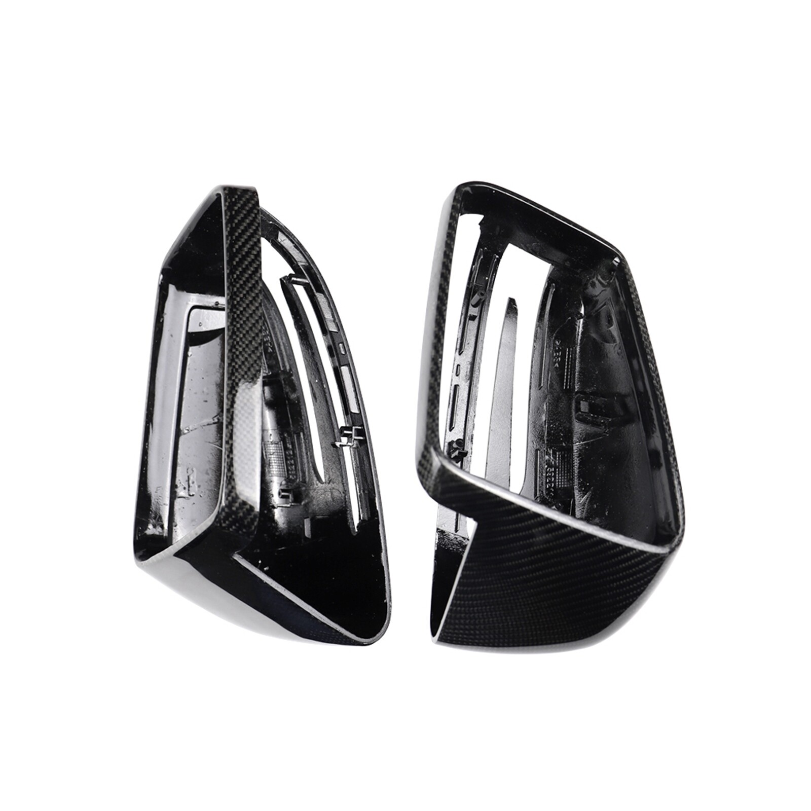 Pair Carbon Fiber Side Rear Mirror Covers For Mercedes W204 W212 W117 C ...