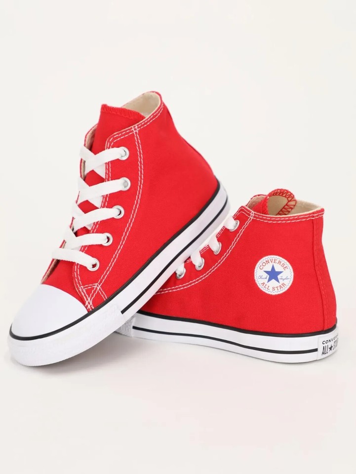 CONVERSE INFANT CHUCK TAYLOR ALL STAR HI TOP RED 7J232 TODDLER | eBay