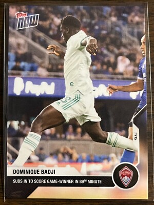 2021 Topps Now MLS #131 Dominique Badji Colorado Rapids | eBay