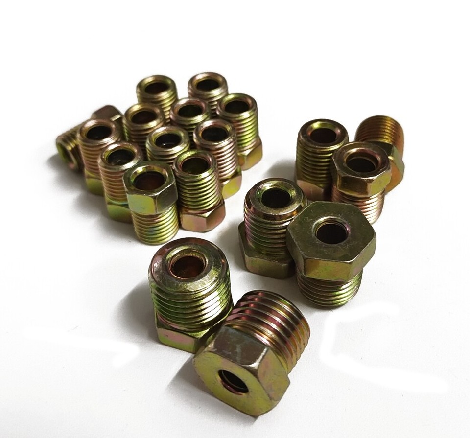 19x Brake Line Fittings Assortment Kits For 3/16"Inverted Flares Brake ...
