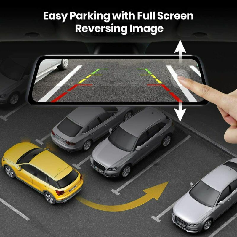 AUTO-VOX V5PRO OEM 9.35'' Front & Rear View Mirror Camera Dual HD 1080P ...