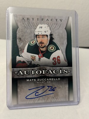 2021-22 Upper Deck Artifacts Autofacts Auto Mats Zuccarello #AF-MZ | eBay