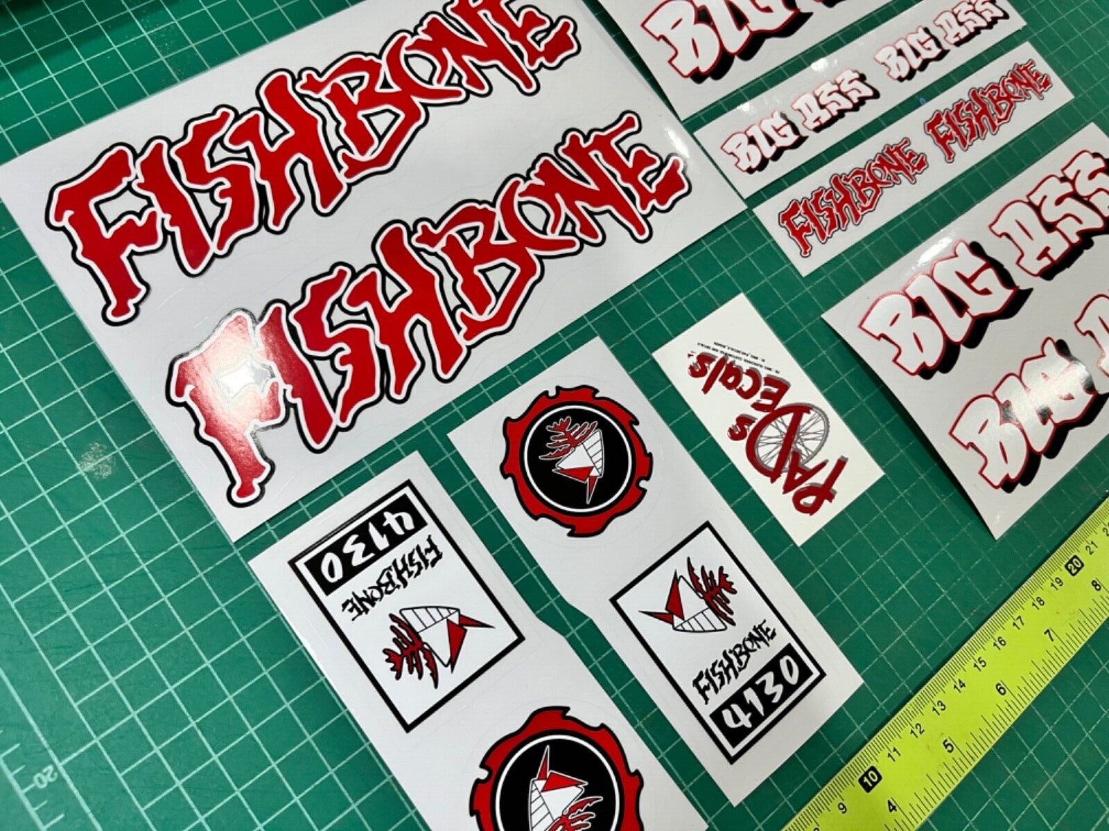 Fishbone Bmx sticker decals | eBay