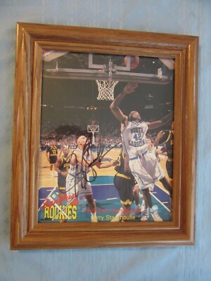 AUTHENTIC SIGNATURE ROOKIES JERRY STACKHOUSE NORTH CAROLINA TAR HEELS ...