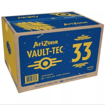 AriZona x Fallout Green Tea Energy Drink, 12pk 22 fl oz, Vault-Tec - 3 ...