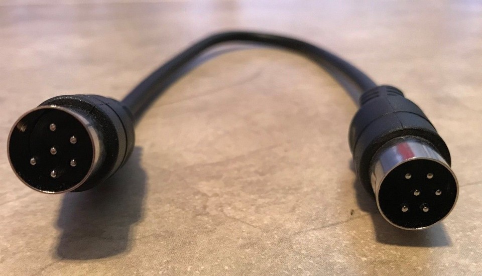 Serial Cable Commodore 64 C64 Disk Drive & printer 1541 1571 1' L NEW ...