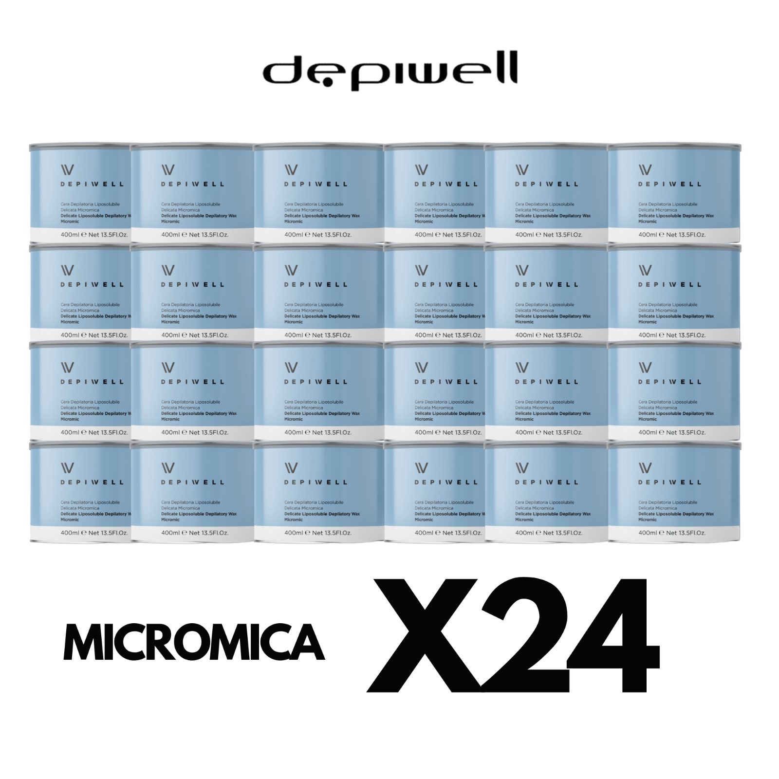 X24 DEPIWELL Depilatory Wax Delicate Fat-Soluble Jar Micromica 24PZ | eBay