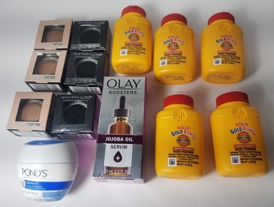 Lot Of Cosmetic Products Body Powder Eye Shadow Maybelline Olay Pond's ...