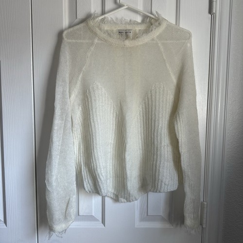 Sheer Ivory Moon River Sweater Size XS | eBay