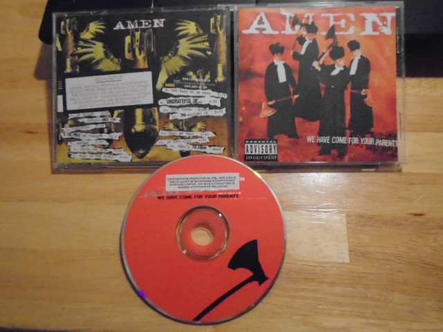RARE OOP PROMO Amen CD We Have Come For Your Parents METAL Sevendust ...