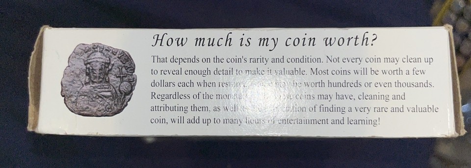 Vtg New Sealed Dirty Old Coins The Ancient Coin Cleaning Kit w Coin ...