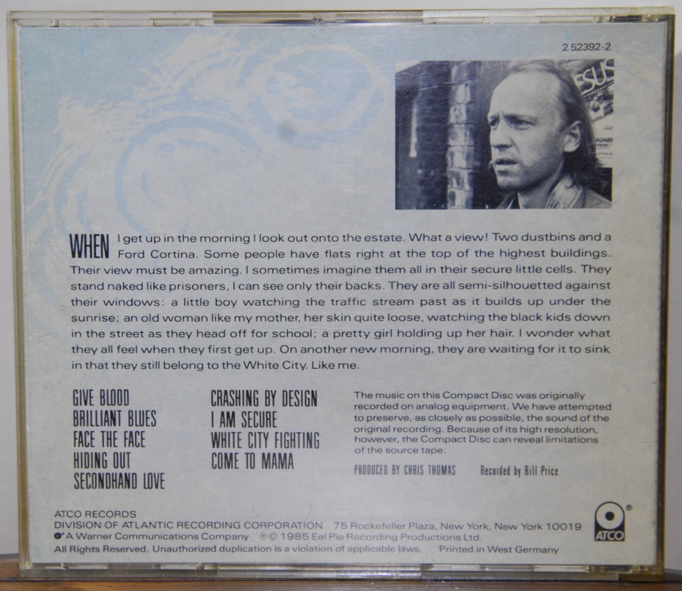 CD - Atco Records - White City - Pete Townshend - Zustand Near Mint ...