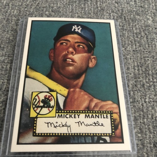 MICKEY MANTLE - REPRINT OF 1952 ROOKIE CARD - YANKEES - SEE! | eBay