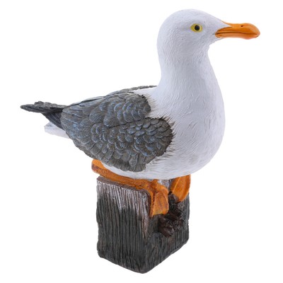 Resin Seagull Statue Garden Ornament Creative Nautical Themed Room ...