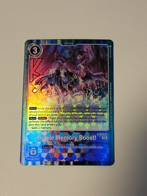 Purple Memory Boost! - P-040 - Super Rare Promo Digimon TCG Card Purple ...