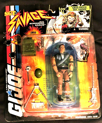 Vintage 1994 G.I. JOE CRYO-FREEZE Sgt. Savage Figure | eBay