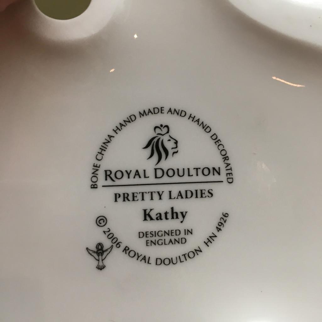 ROYAL DOULTON PRETTY LADIES PETITES KATHY FIGURINE + CERTIFICATE HN4926 ...