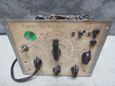 Vintage Electronics Test Bench Capacitor Bridge Tube Chassis | eBay