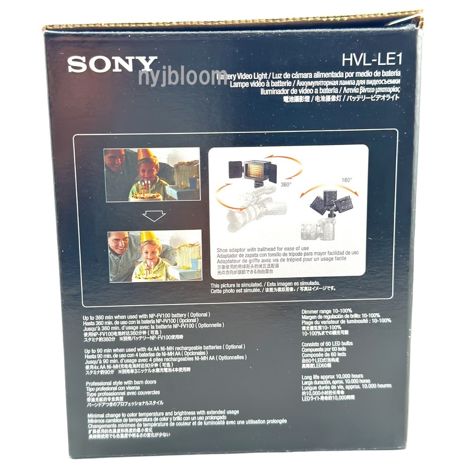 New SONY HVL-LE1 LED Video Light for Handycam Camcorder HVL - LE 1 | eBay