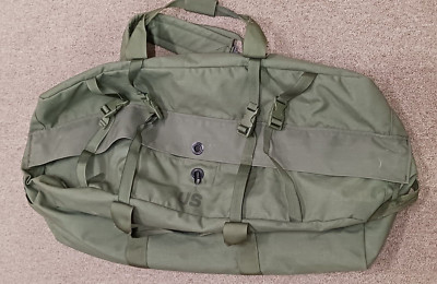 USGI Military Improved Duffel -Sea Bag Green GC NSN #8465-01-604-6541 ...
