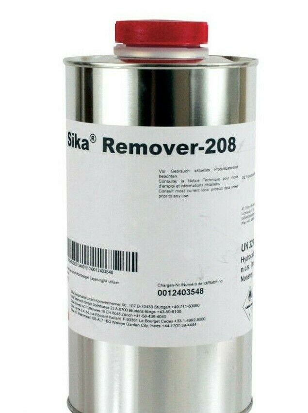 SIKA 208 Remover 1 Litre - 1000ml Sikaflex Remover-208 Sealant Adhesive ...