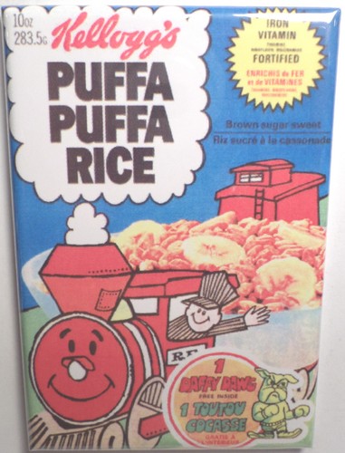 Puffa Puffa Rice Vintage Cereal Box 2" x 3" Refrigerator or Locker ...