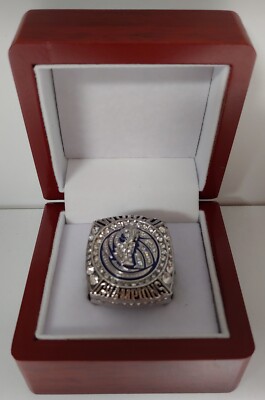 Dirk Nowitzki - 2011 Dallas Mavericks Championship Ring With Wooden ...