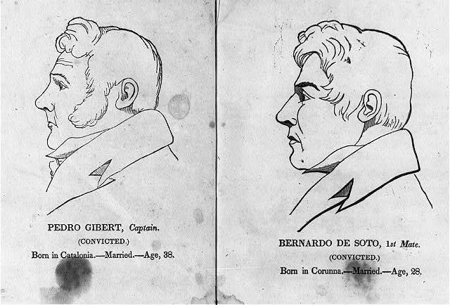 Captain Pedro Gilbert,1800-1835,pirate,Bernardo De Soto,1st mate ...