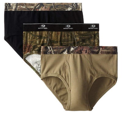 Mossy Oak Mens Briefs Size M (32-34) Camo Camouflage Underwear 3 Briefs ...