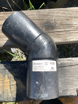 Integrity IntegriFuse Butt Fusion 45° Elbow 3" IPS DR11 SDR11 45 Black ...