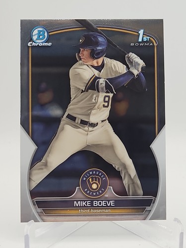 2023 Bowman Draft Chrome #BDC-192 Mike Boeve Milwaukee Brewers Baseball ...