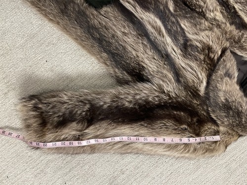 Vintage Pierre Balmain Raccoon Fur Coat Dark Brown Women's Large | eBay