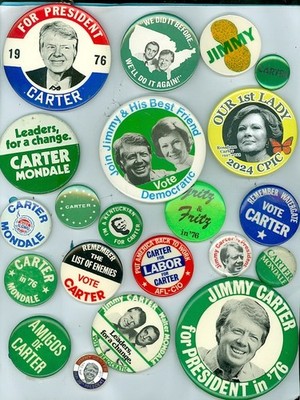 21 Jimmy Carter Political Campaign & Memorial Pinback Buttons JOIN ...